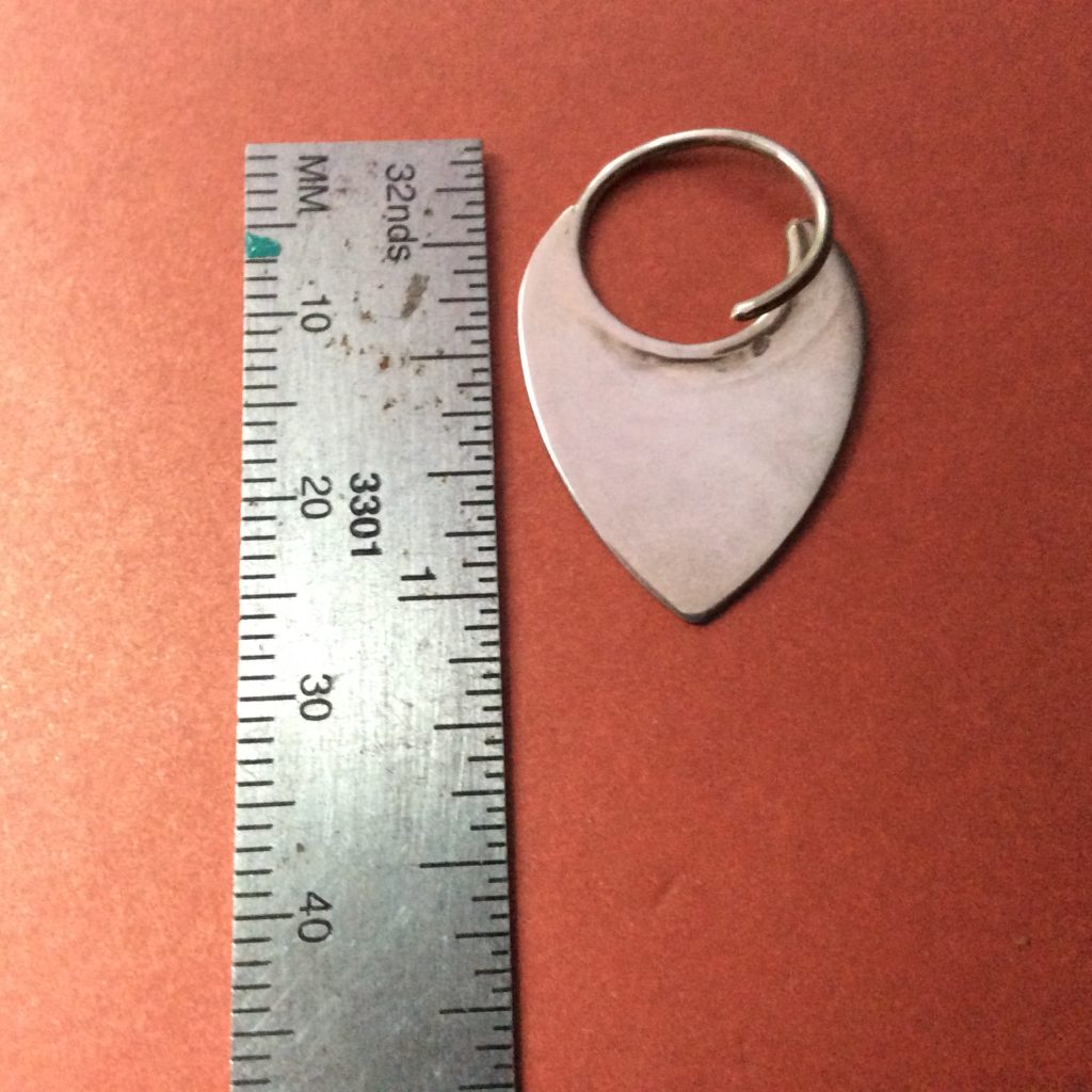 18g tapered silver blade hoops – DiscoMedusa